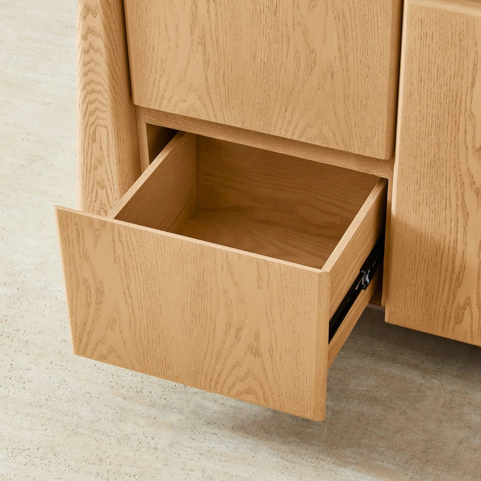 Dunstan Light Brown Ash Veneer Sideboard | Koala Living