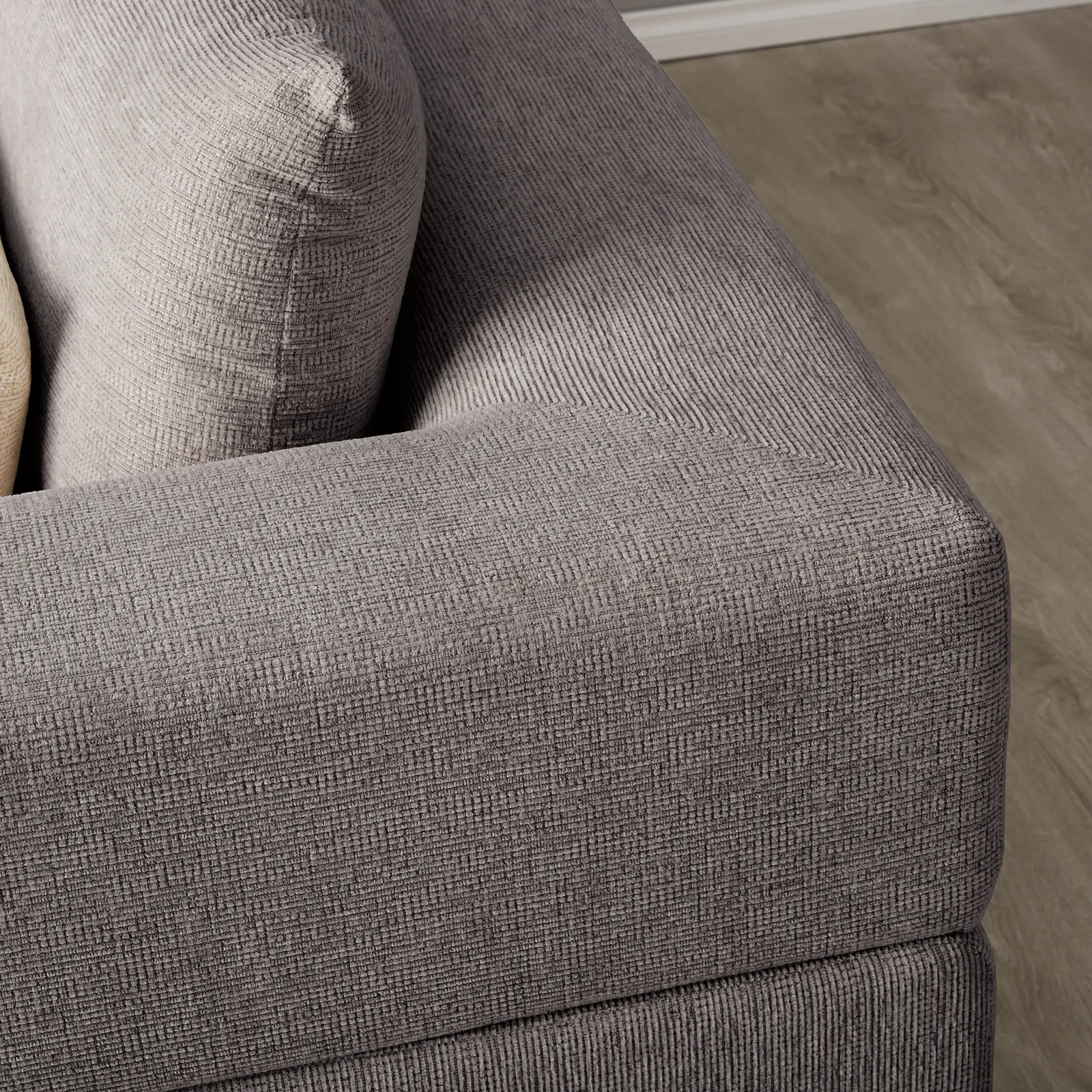 Riviera III Graphite 3 Pieces Modular Fabric Sofa