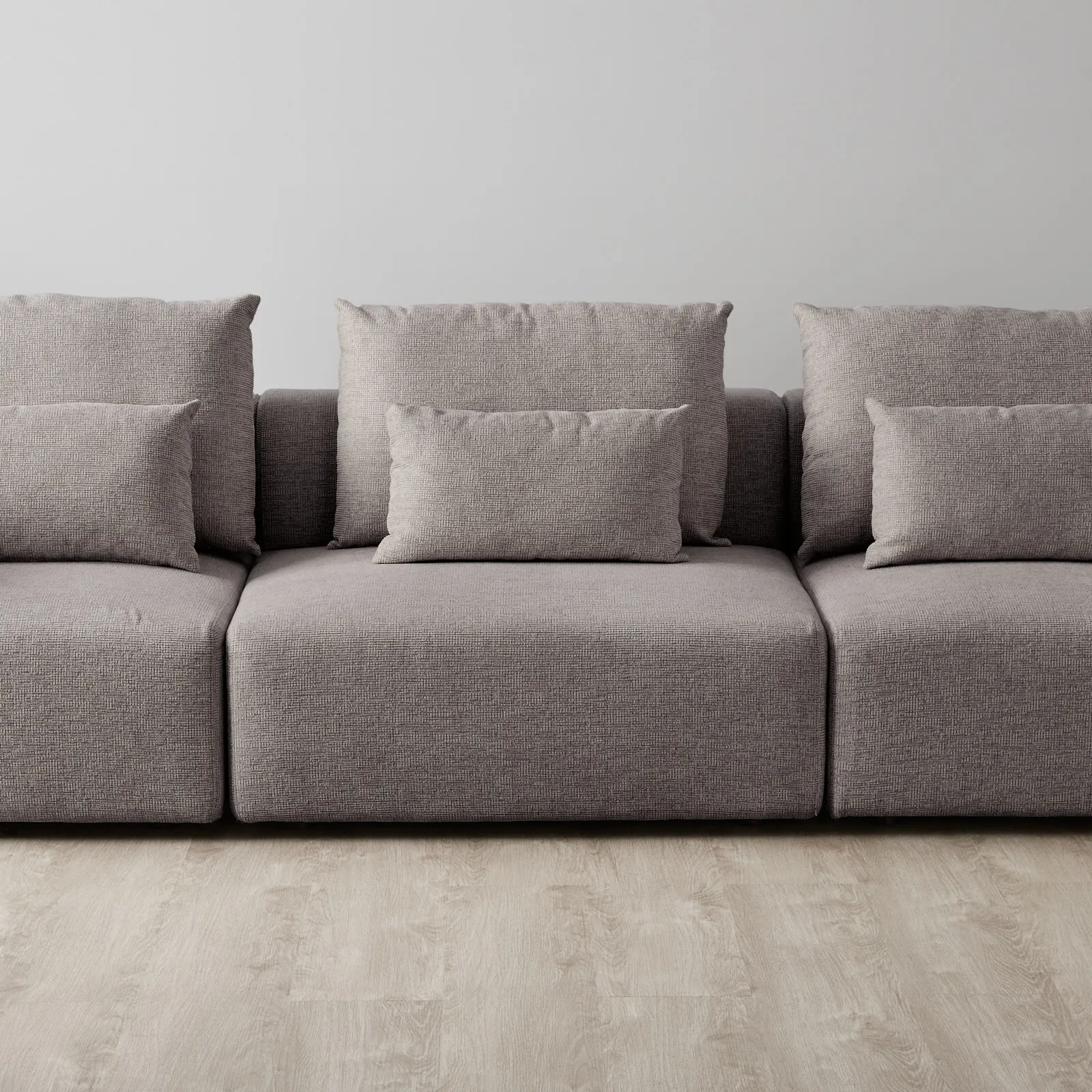 Riviera III Graphite 3 Pieces Modular Fabric Sofa