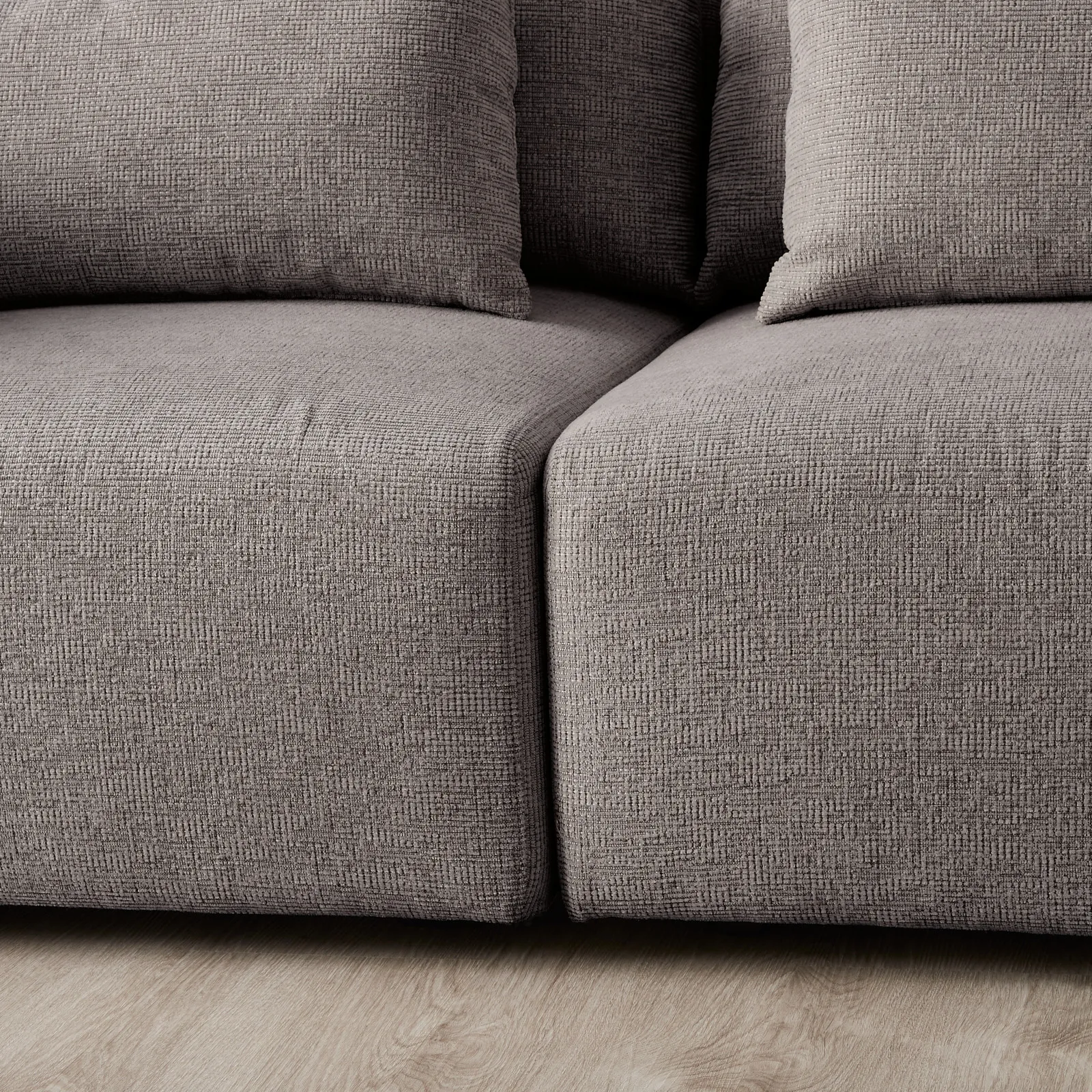 Riviera III Graphite 3 Pieces Modular Fabric Sofa