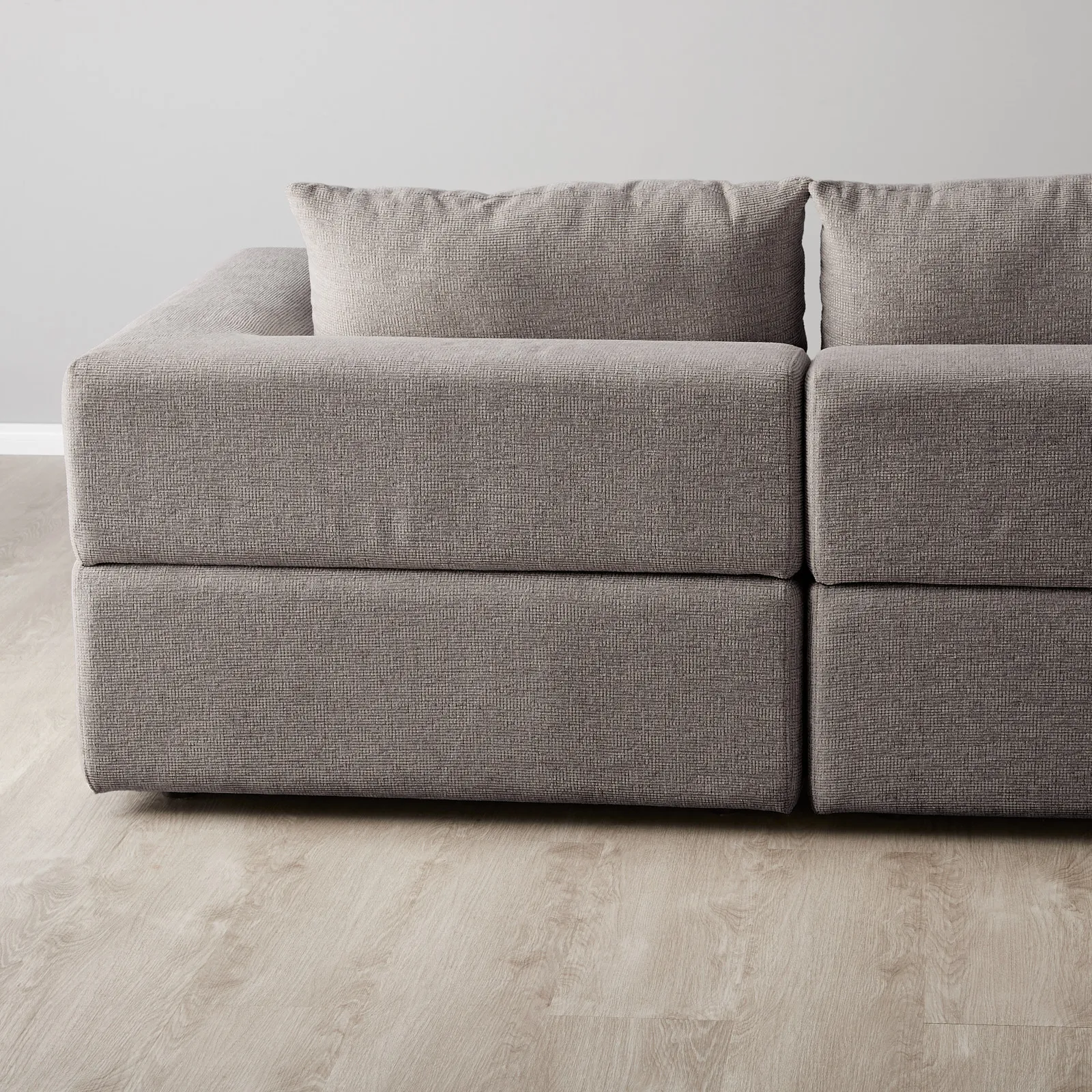 Riviera III Graphite 4 Pieces Modular Fabric Sofa | Koala Living