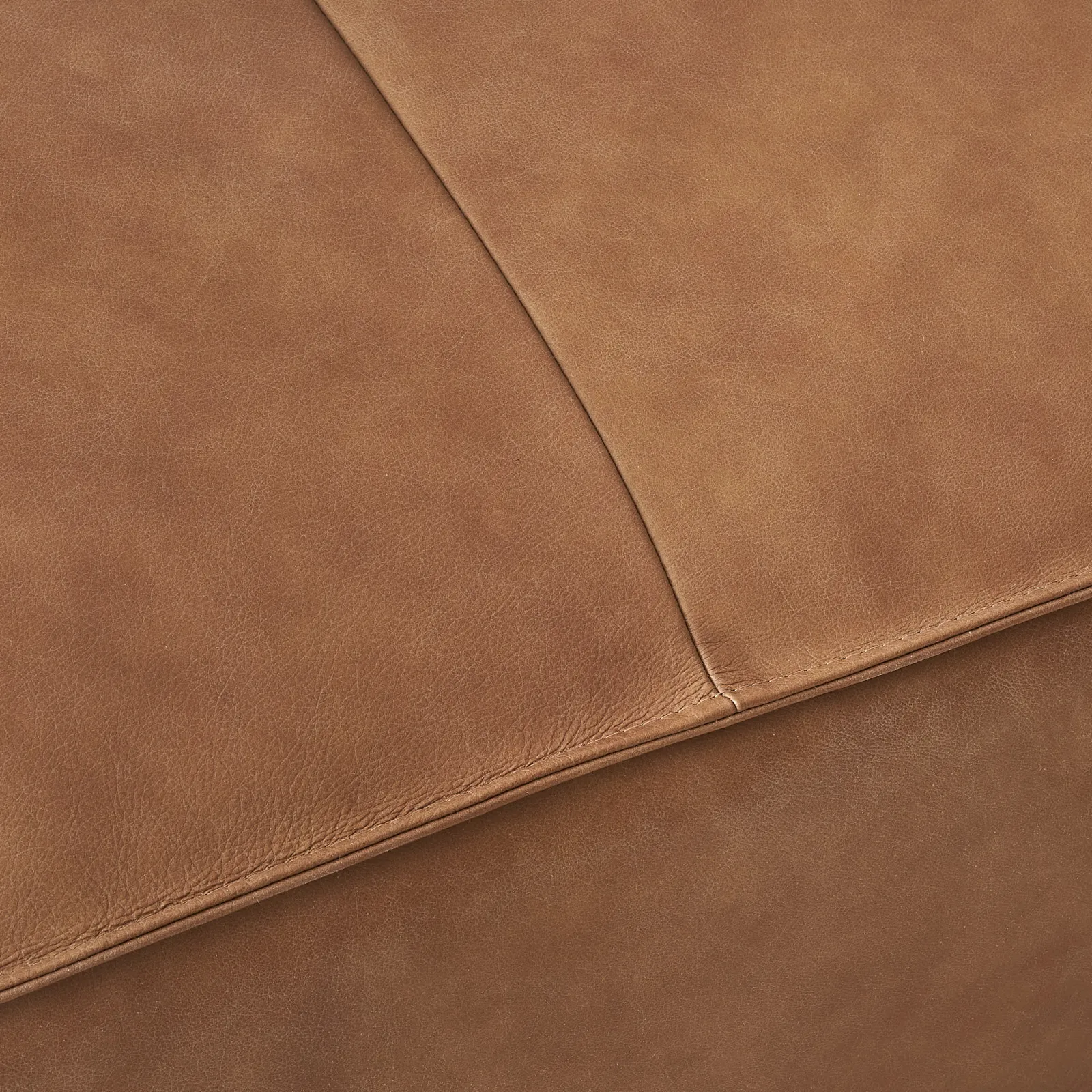 Lainey Medium Tan Modular Leather Sofa without Ottoman