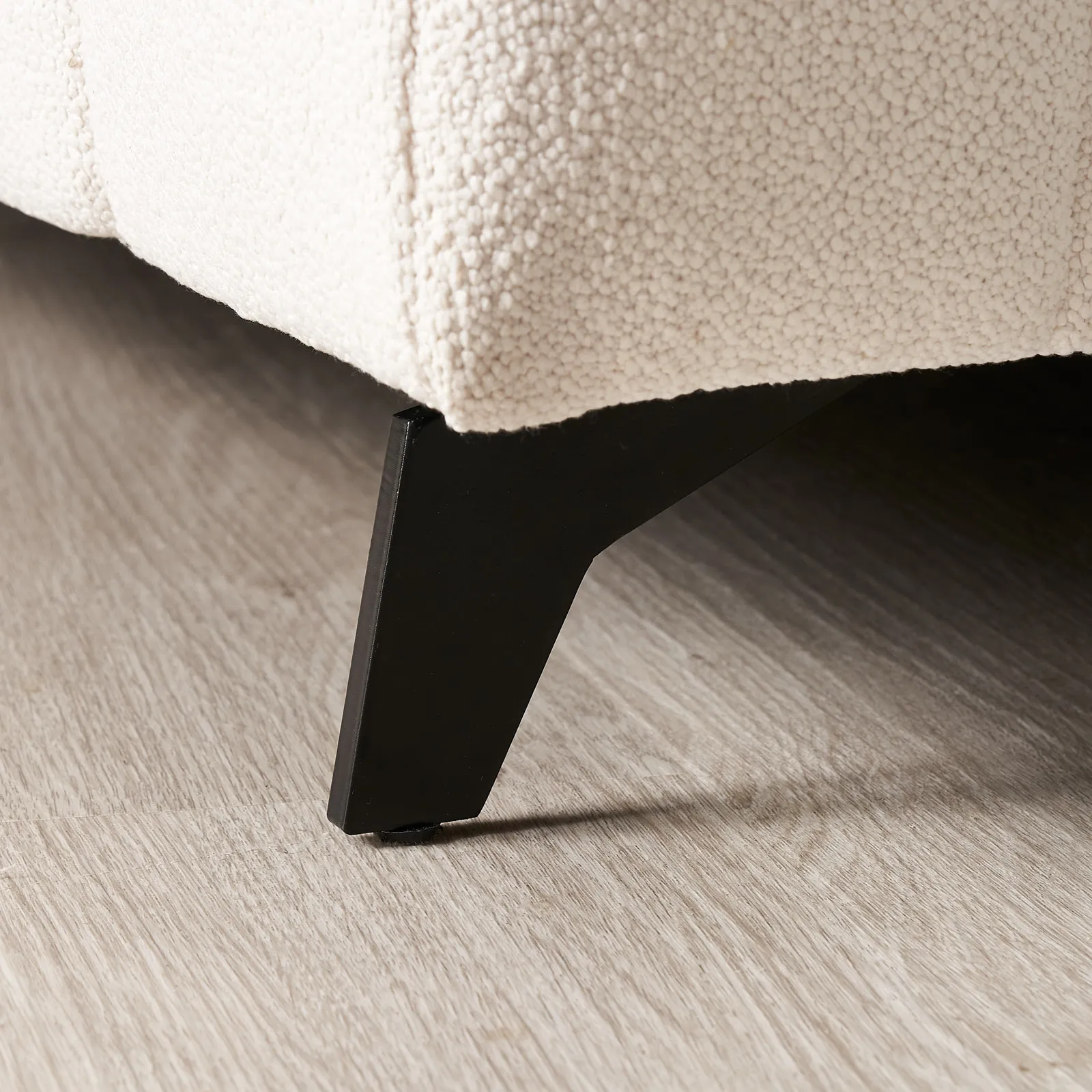 Jordan Chantilly White Fabric Corner Sofa | Koala Living