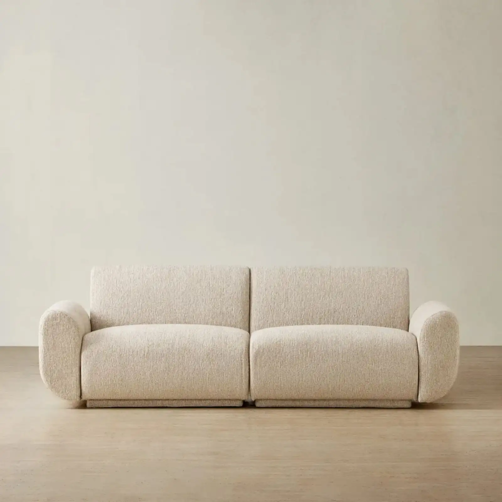 Vero Dusty Beige Fabric 2 Pieces Modular Sofa | Koala Living
