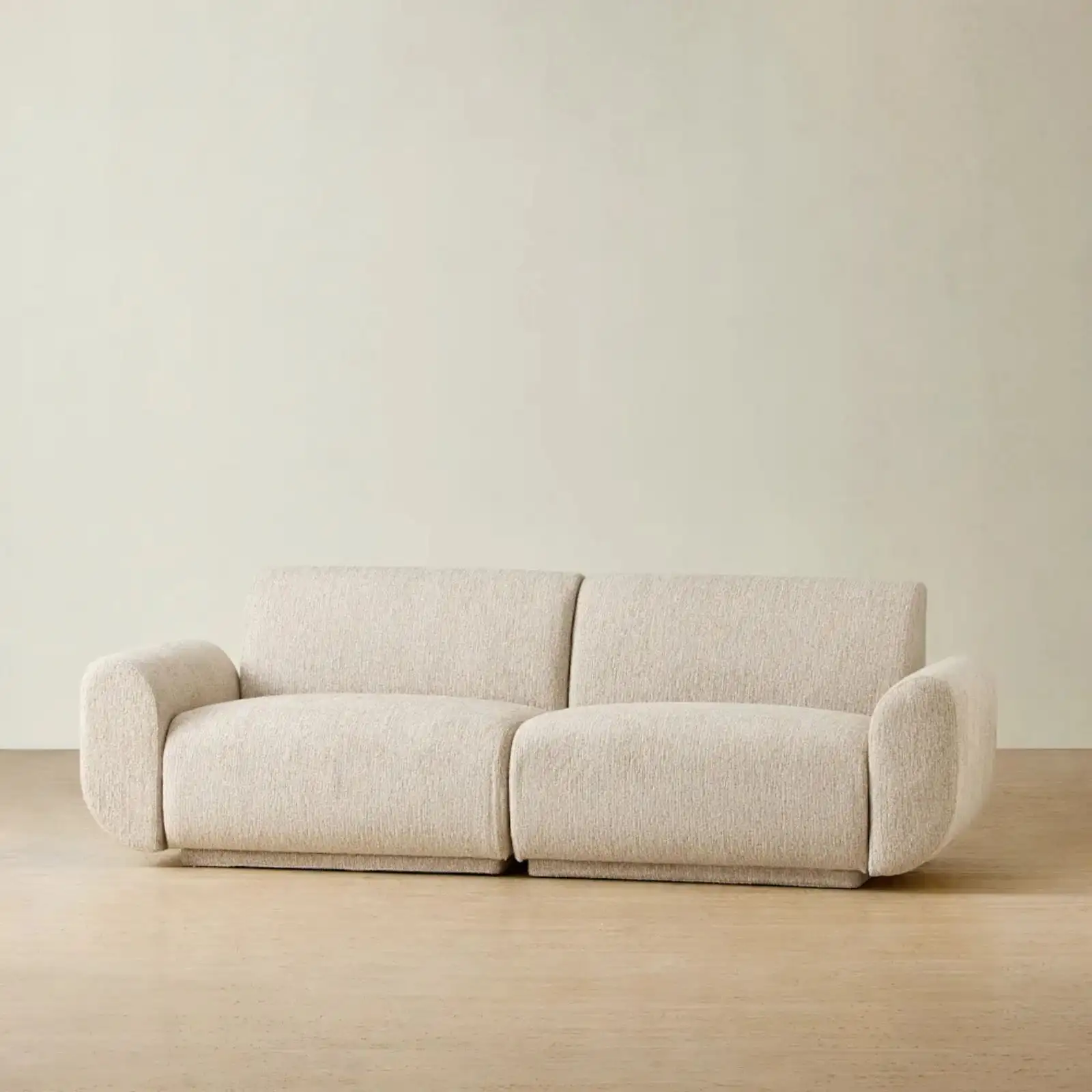 Vero Dusty Beige Fabric 2 Pieces Modular Sofa | Koala Living