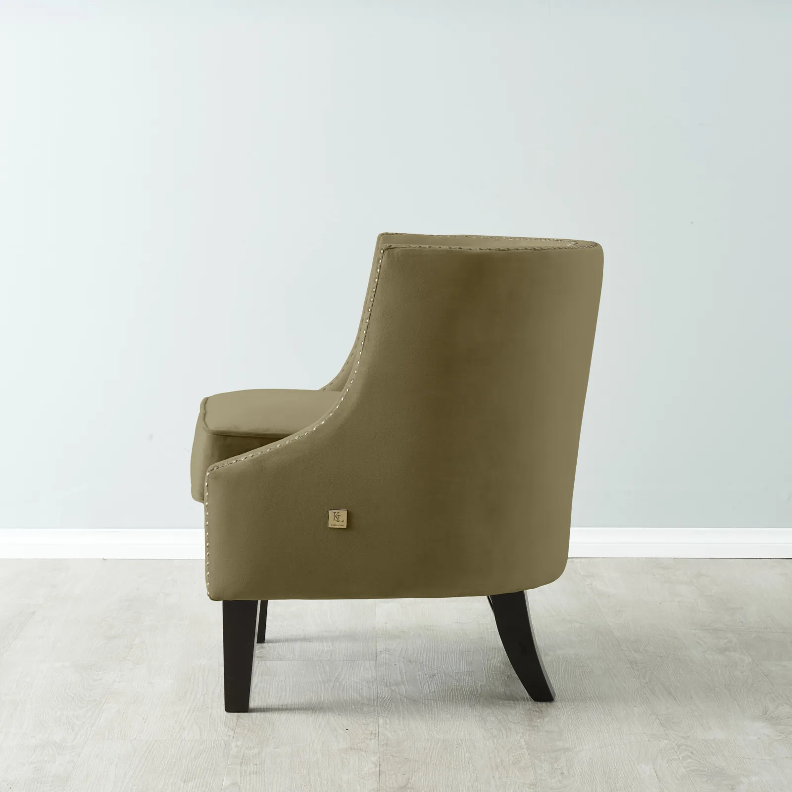 Vogue Olive Green Velvet Occasional Chair | Koala Living